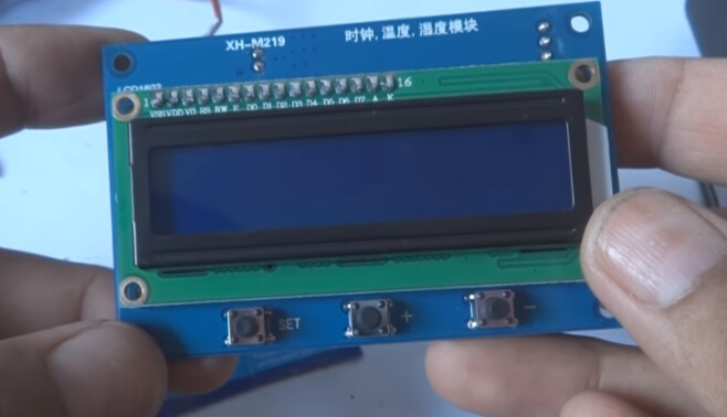 XH-M219 Clock Temperature Humidity Sensor Module LCD1602 Display Module